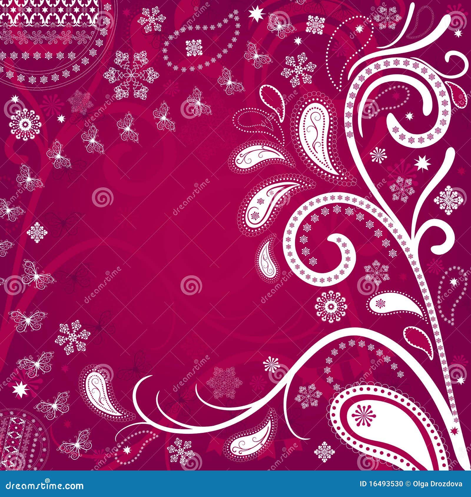 Purple and White Christmas Frame Stock Vector - Illustration of banner ...