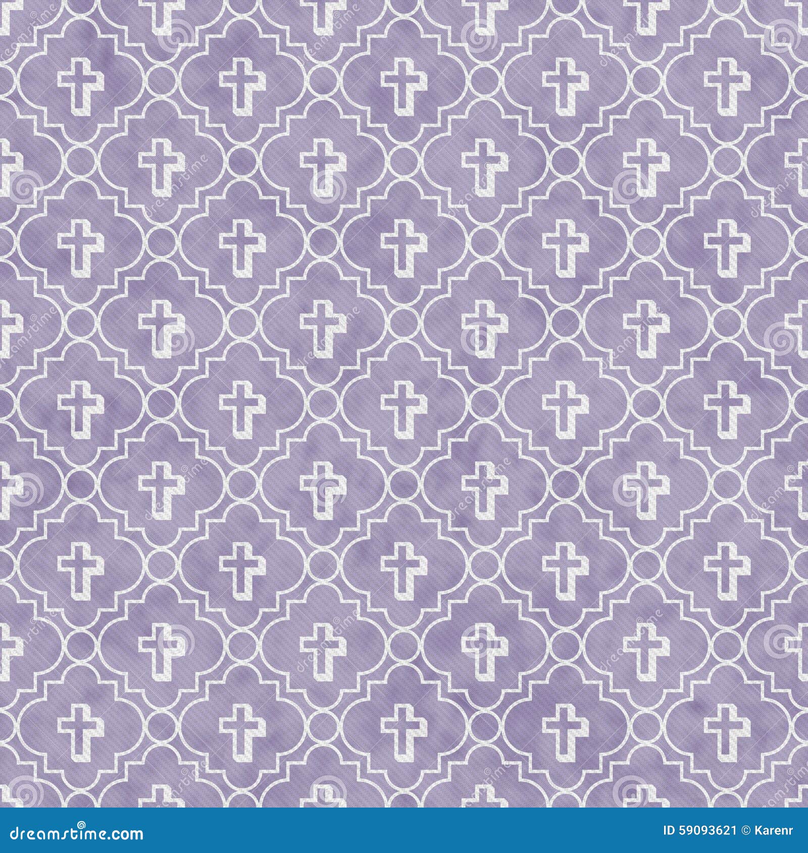 Purple and White Cross Symbol Tile Pattern Repeat Background Stock ...