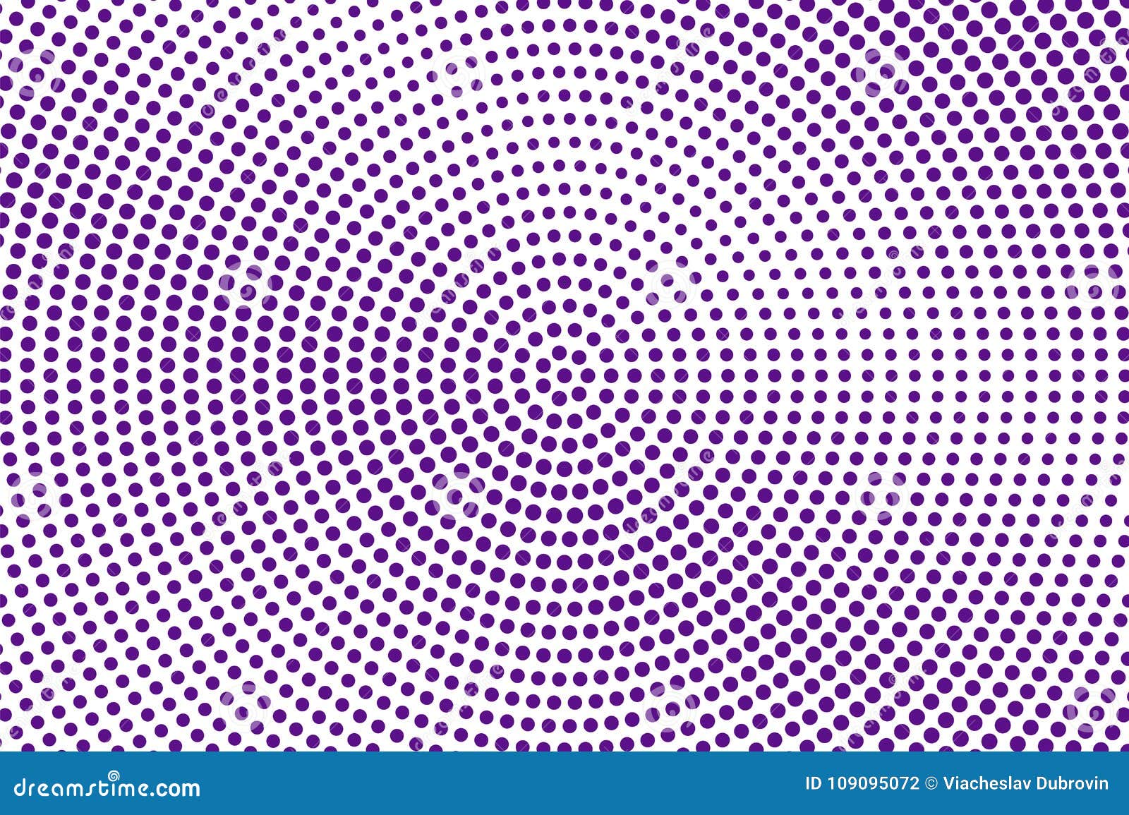 Purple White Dotted Halftone. Halftone Background. Centered Rough ...