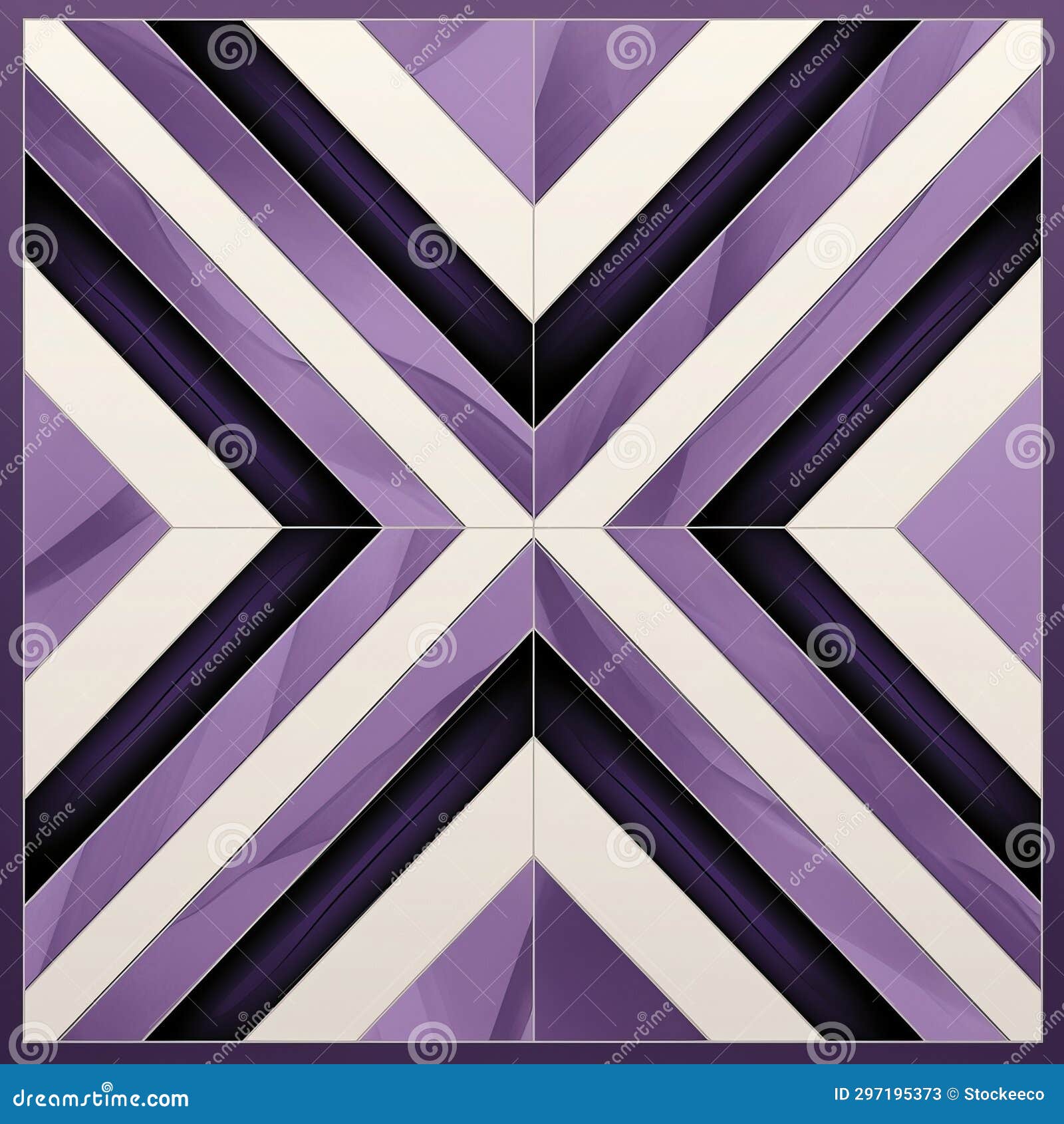 Lavender Violet Geometric Wall Art Print Wallpaper Stock Illustration ...