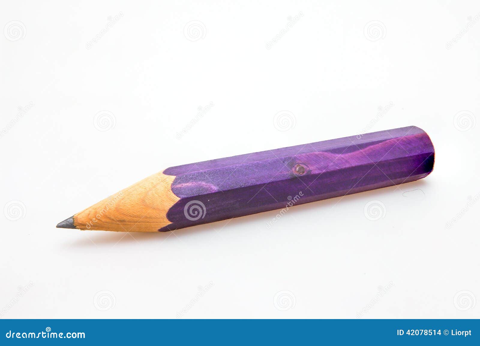 Purple wooden pencil stock photo. Image of paint, object - 42078514