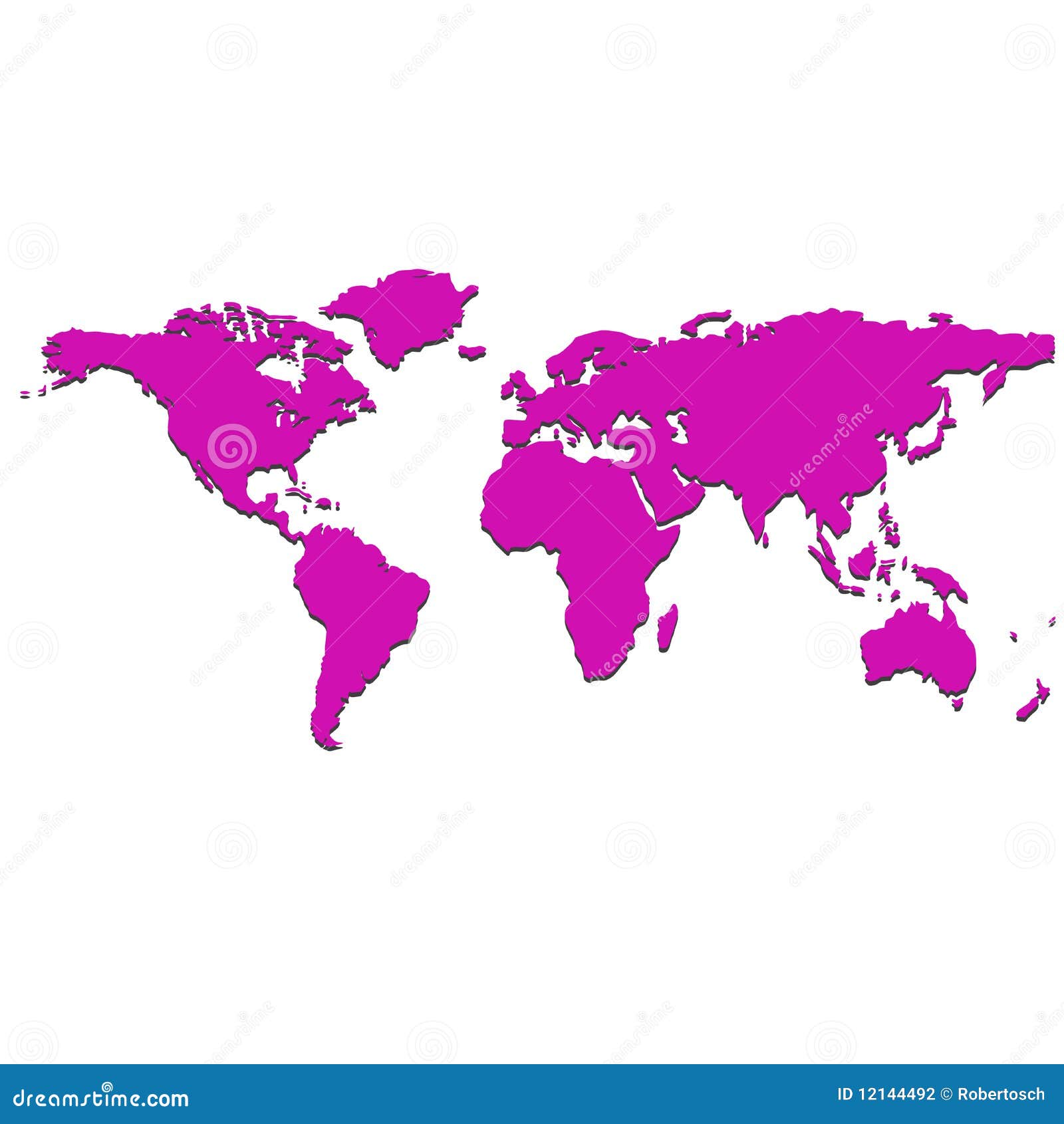 Purple world map stock vector. Illustration of atlantic - 12144492