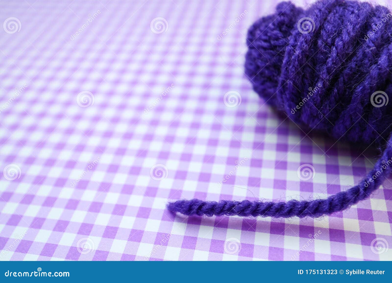 Purple Knitting Yarn Background Stock Image - Image of vivid, textile ...