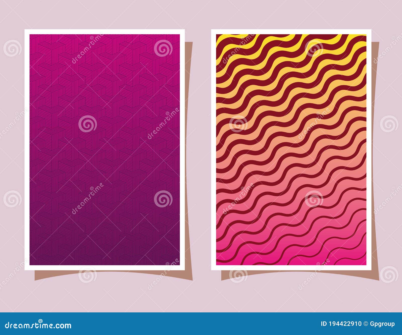 Purple and Yellow with Pink Gradient and Pattern Backgrounds Frames ...