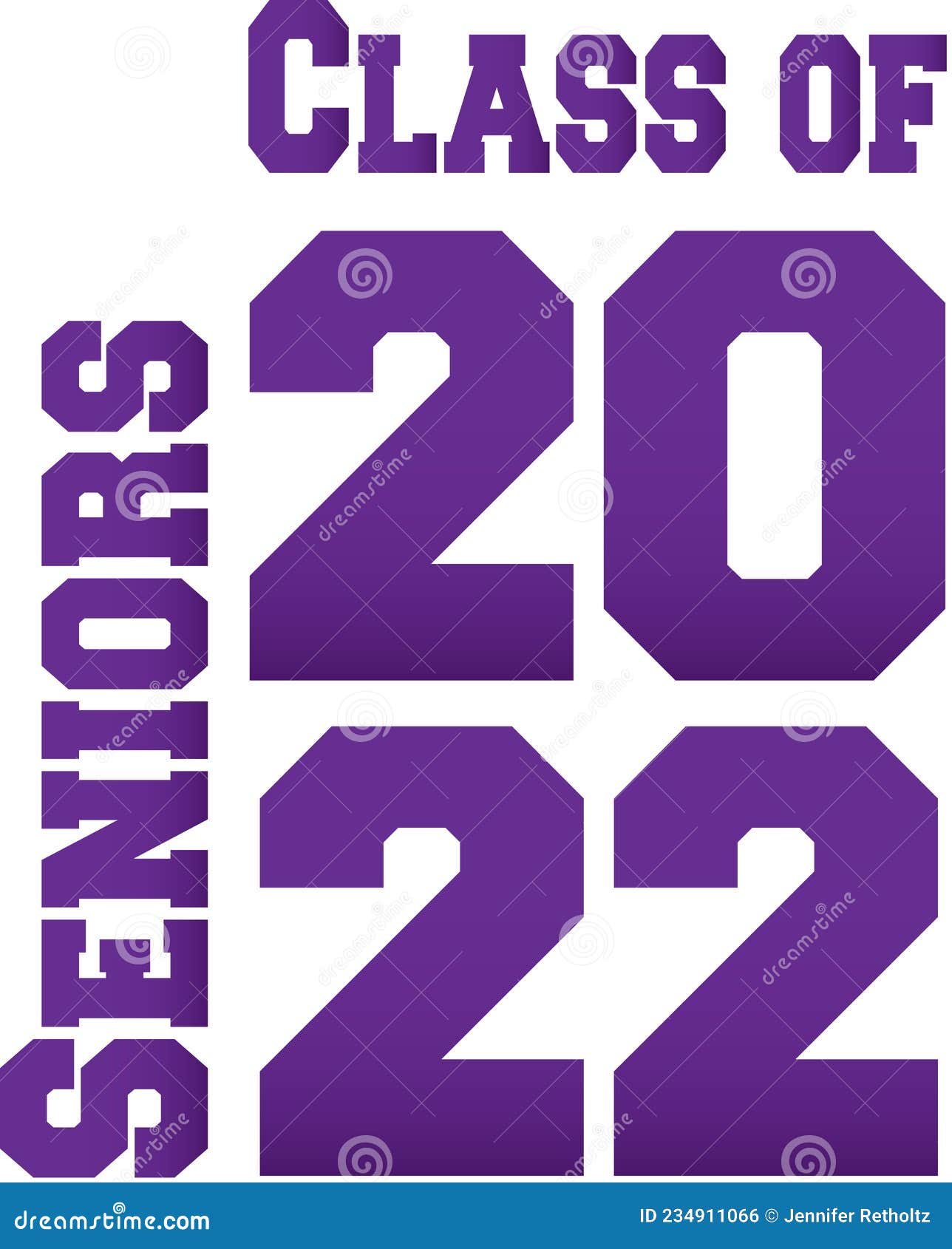 Purple class of 2022 stock vector. Illustration of completion - 234911066