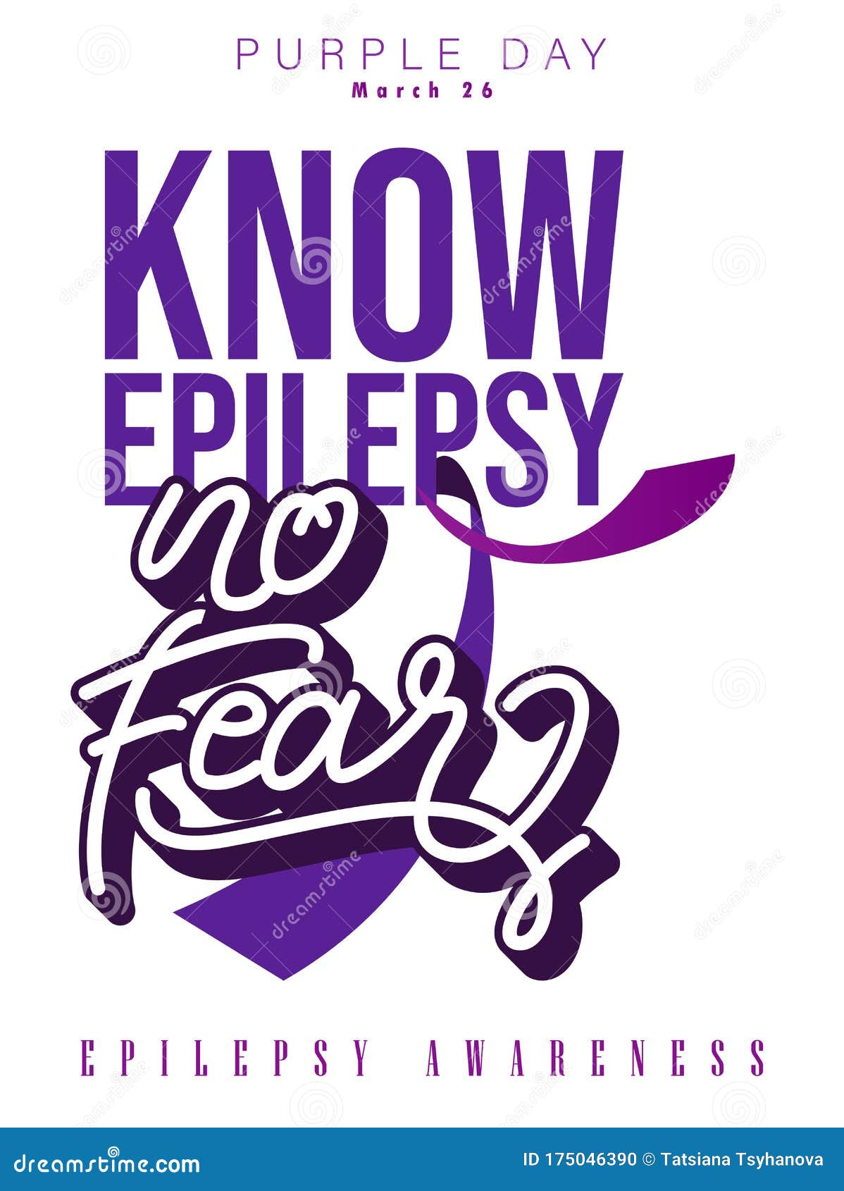 World Epilepsy Day. Purple Day, March 26. Purple Concept Stock Vector ...
