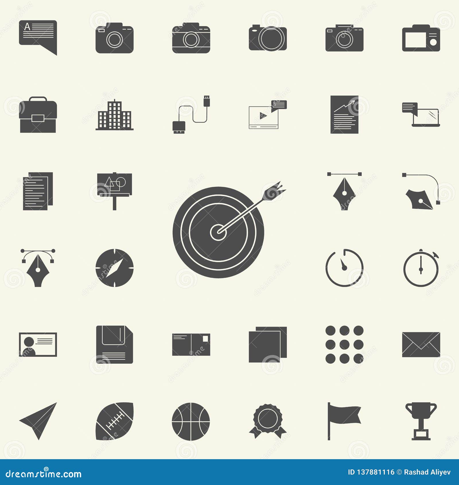Purpose and Arrow Icon. Web Icons Universal Set for Web and Mobile ...