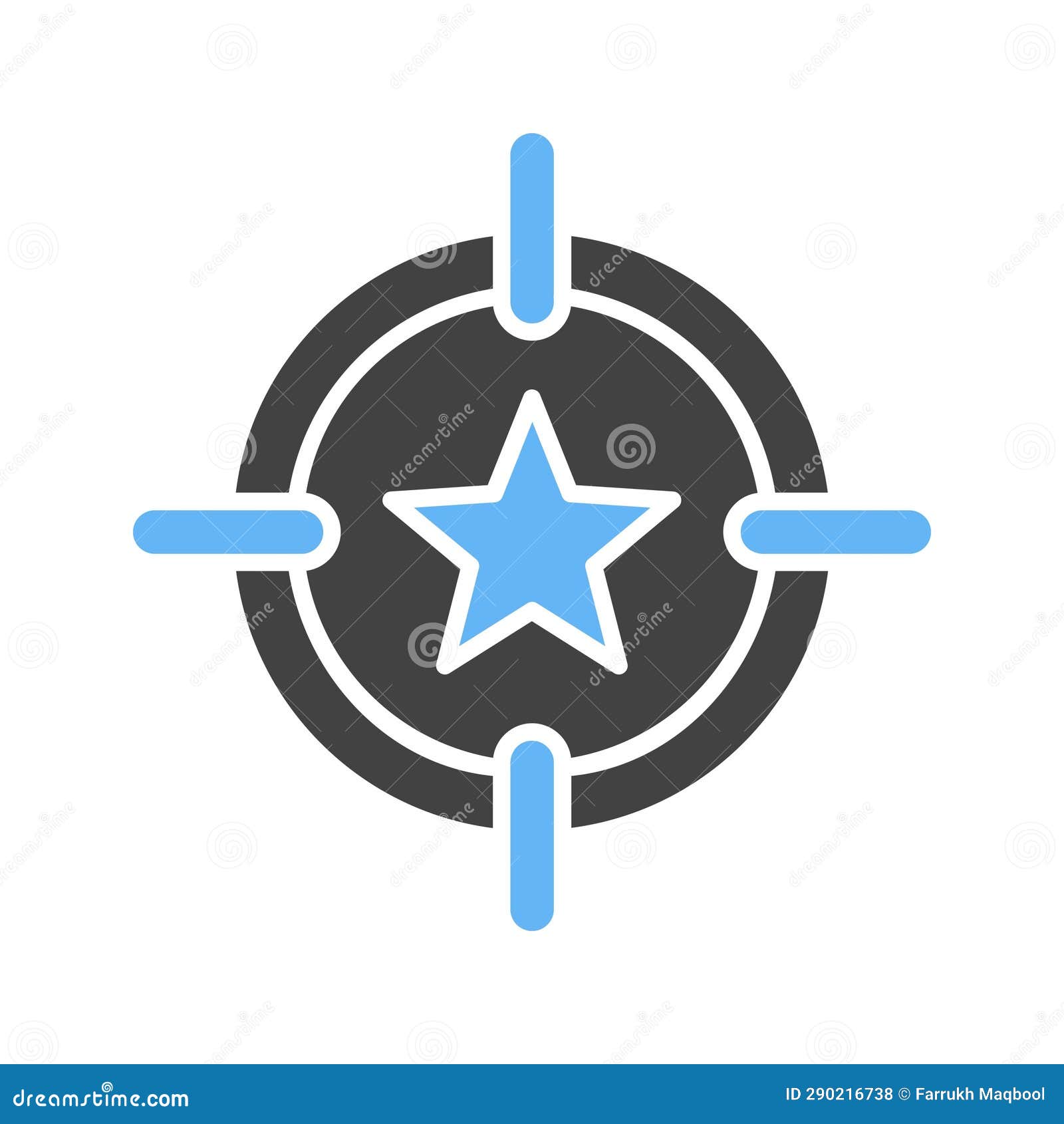 Purpose Icon Image. stock vector. Illustration of target - 290216738