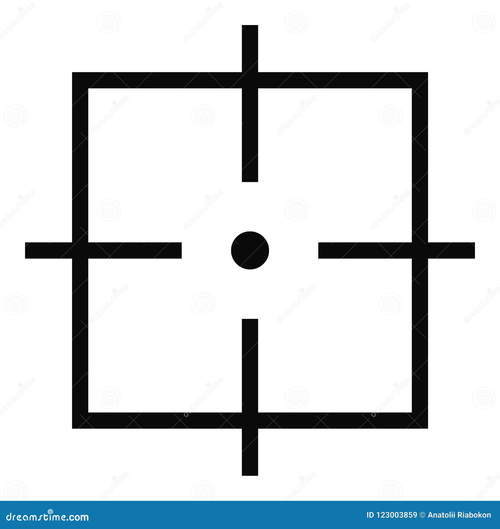 Purpose Icon, Simple Style. Stock Illustration - Illustration of circle ...