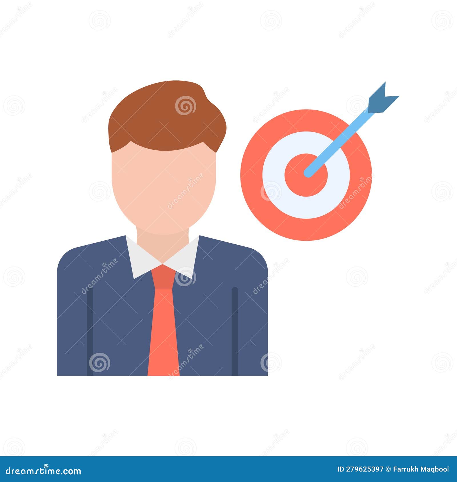 Purpose icon vector image. stock vector. Illustration of accuracy ...