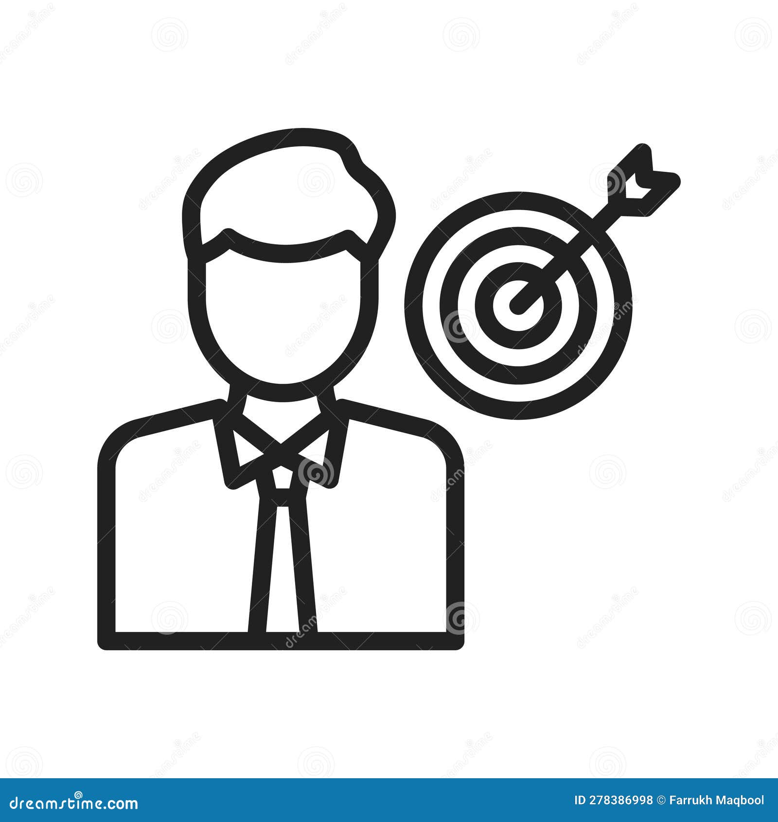 Purpose icon vector image. stock vector. Illustration of precision ...