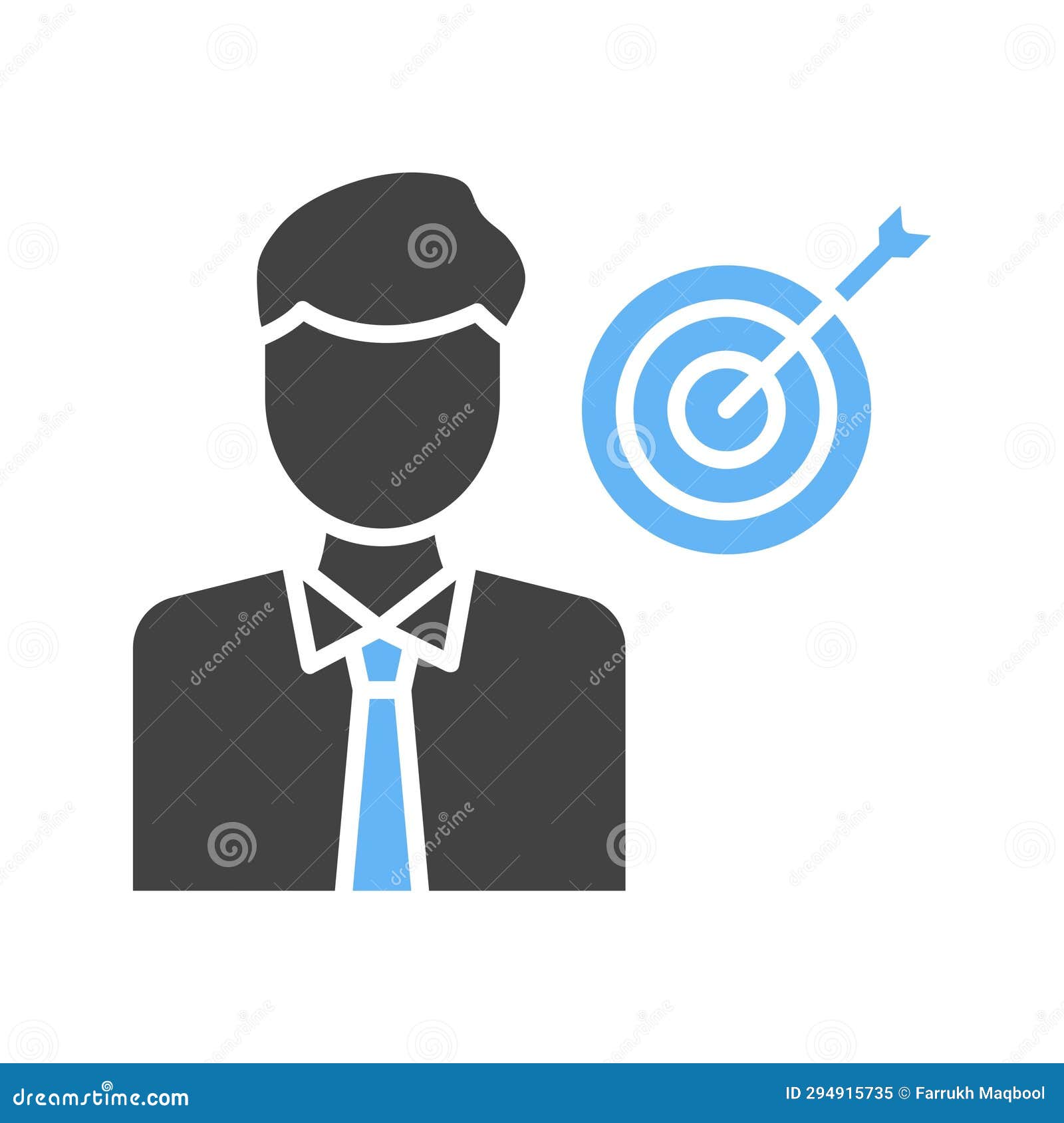 Purpose icon vector image. stock vector. Illustration of focus - 294915735