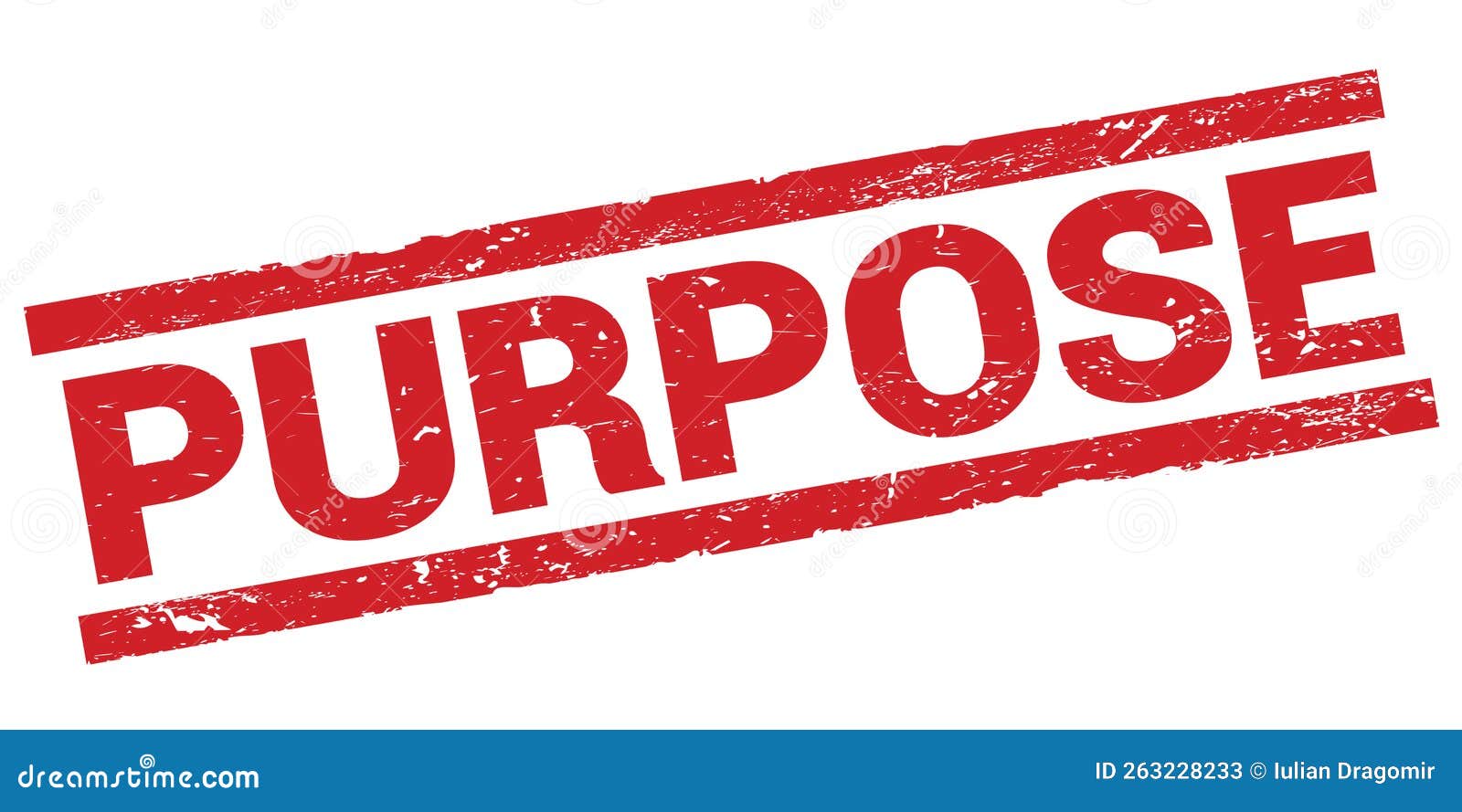 PURPOSE Text on Red Rectangle Stamp Sign Stock Illustration ...