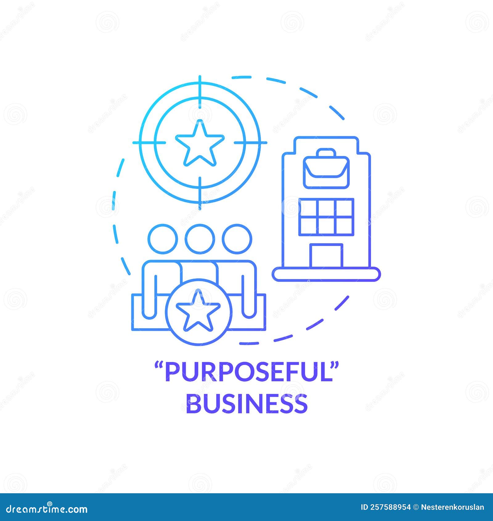 Purposeful Business Blue Gradient Concept Icon Royalty-Free ... Purposeful Business Blue Gradient Concept Icon Royalty-Free ...