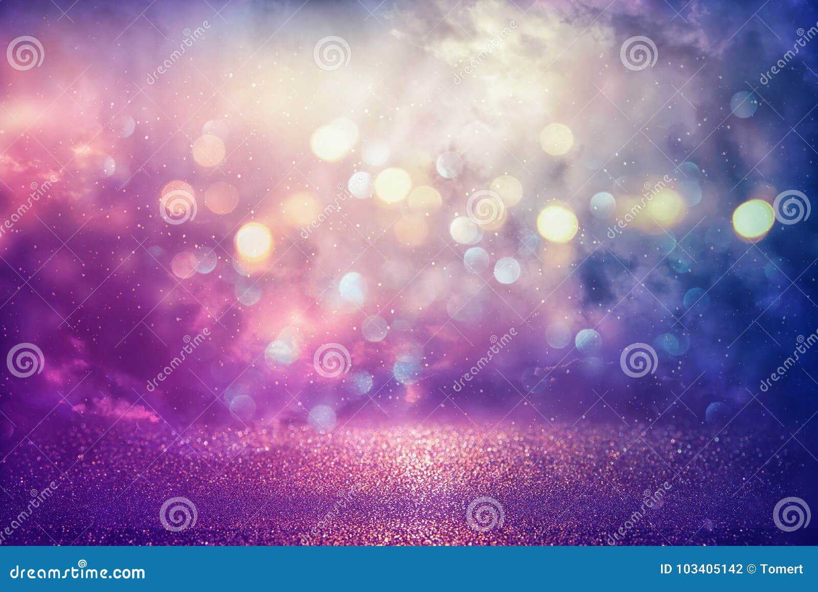 Purpurrotes Funkeln Beleuchtet Hintergrund Defocused Stockfoto - Bild ...