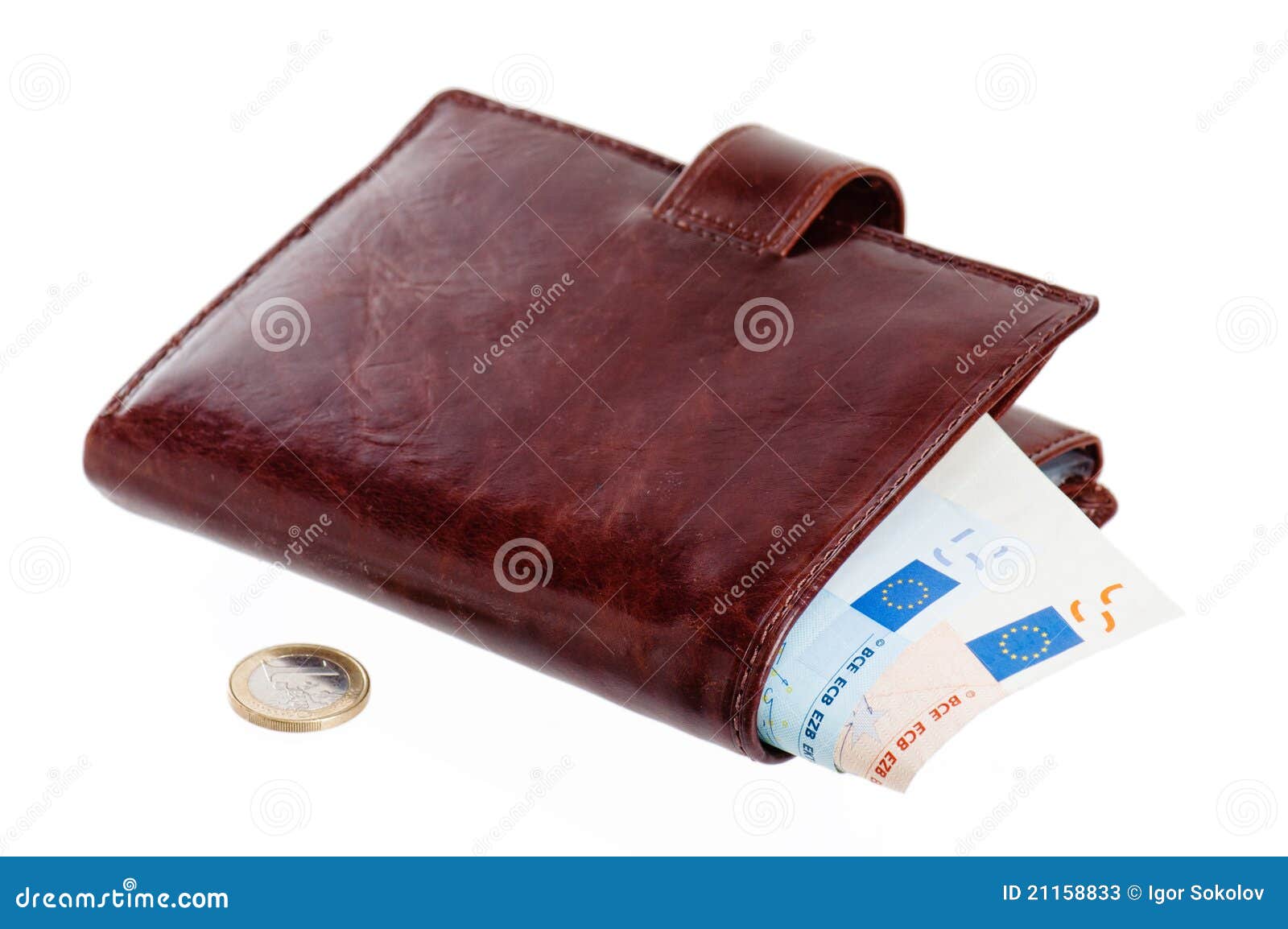 Purse with euro stock image. Image of earnings, making - 21158833