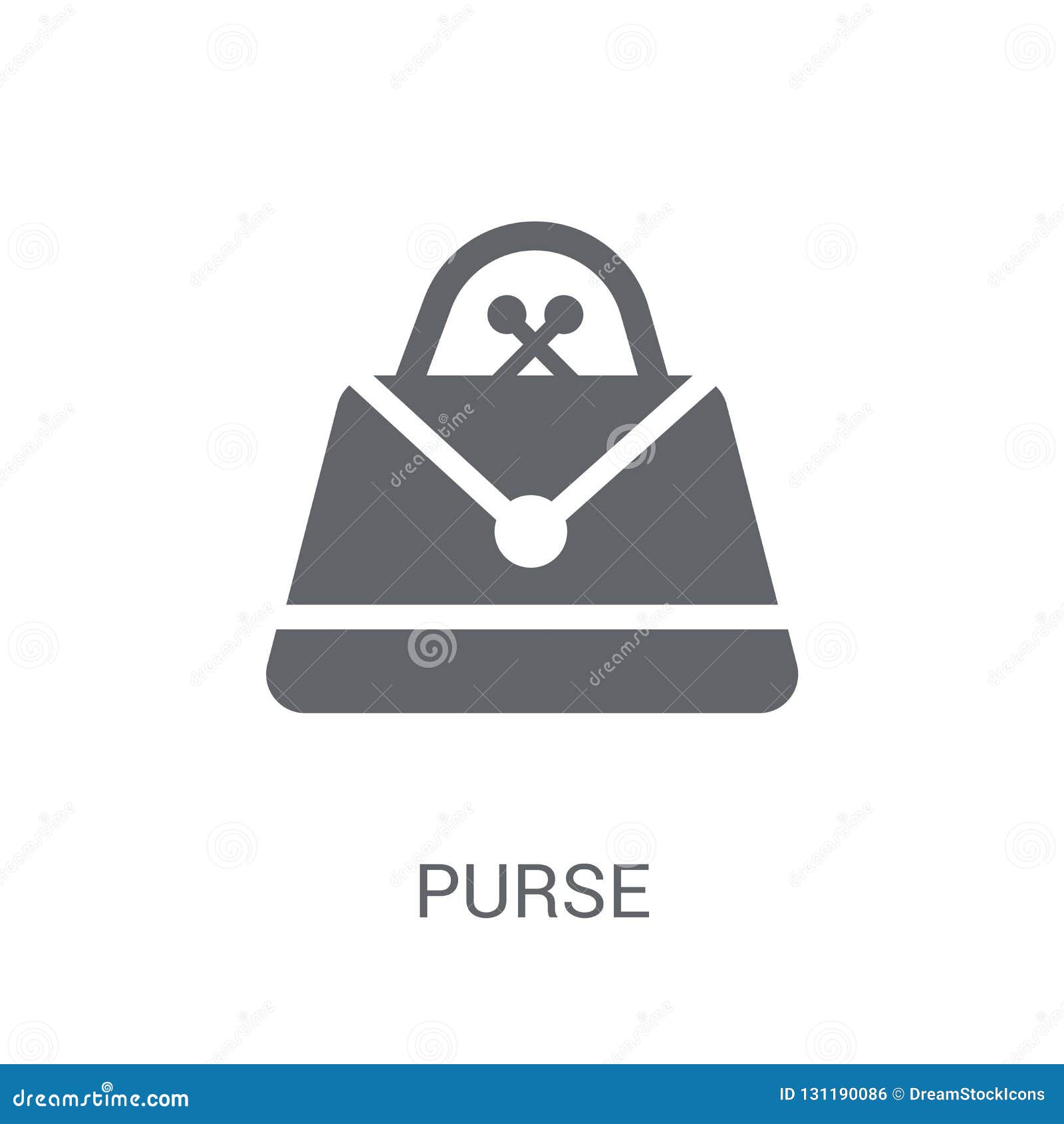 Purse Icon Vector Sign And Symbol Isolated On White Background ...