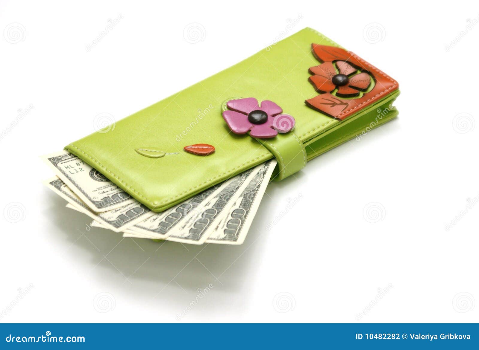 Purse with money stock photo. Image of figures, beautiful - 10482282