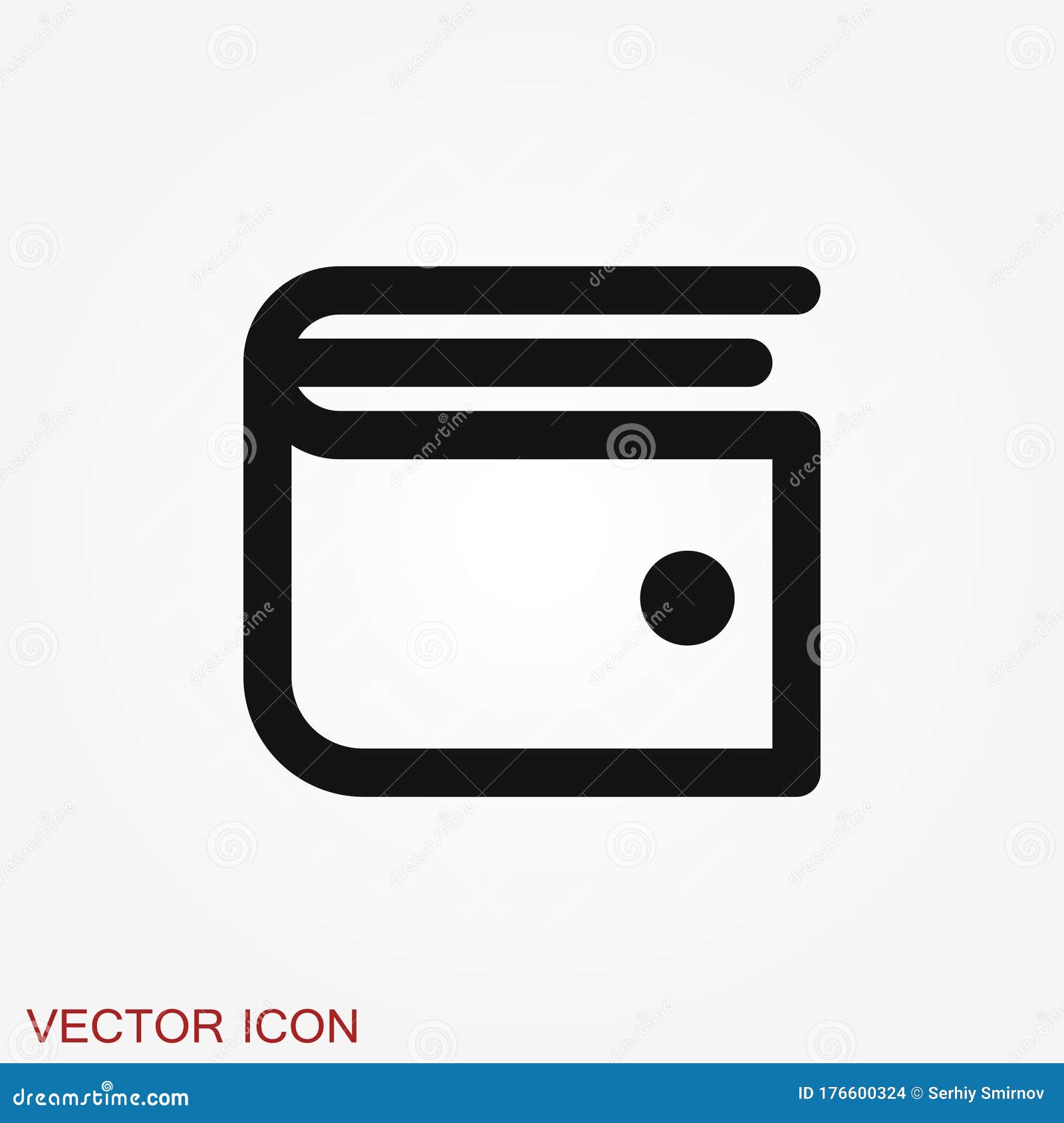 Purse Vector Icon. Wallet Symbol for Your Web Site Design, Logo, App ...