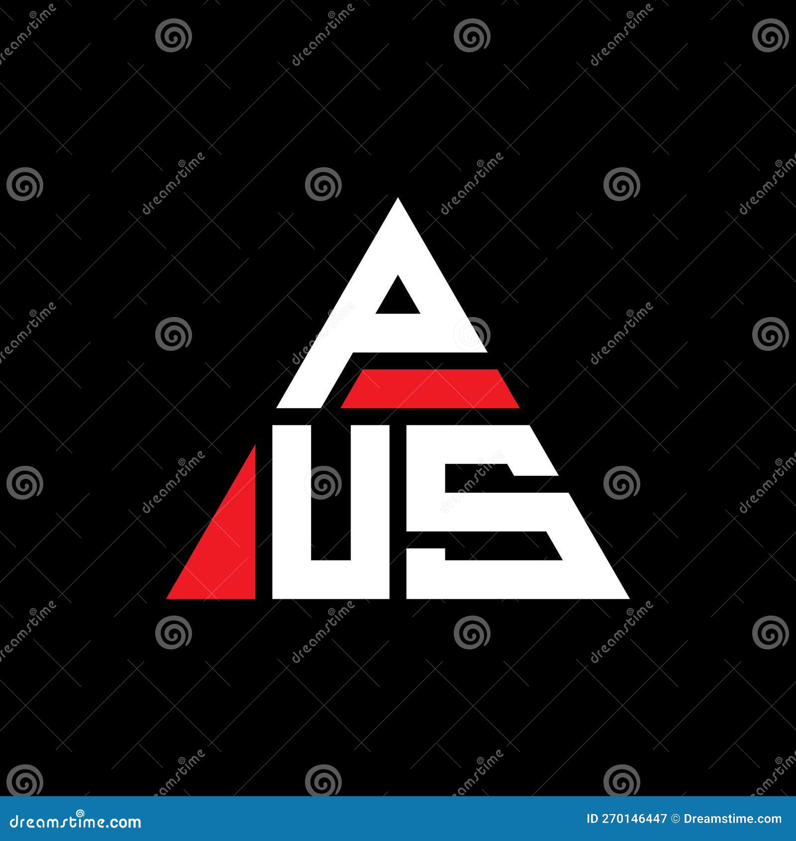 PUS Triangle Letter Logo Design with Triangle Shape. PUS Triangle Logo ...