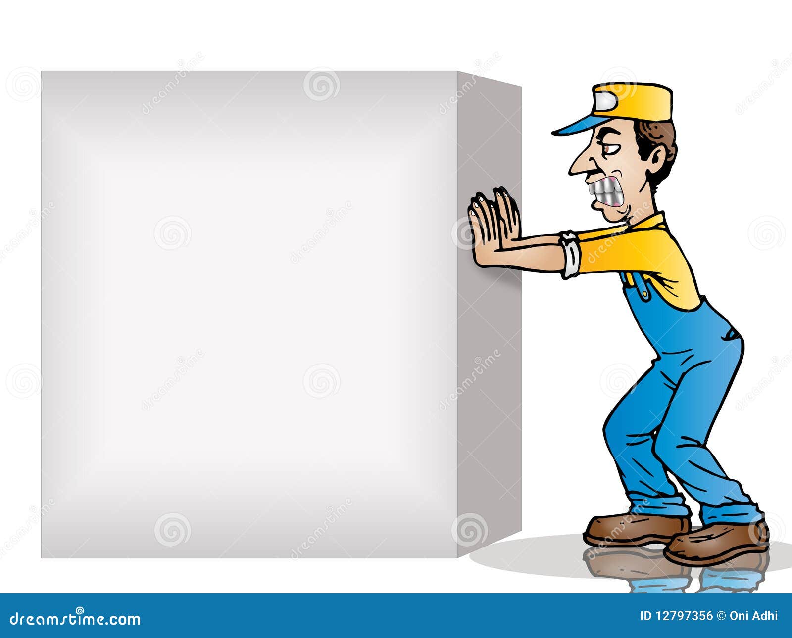 Boy Pushing Box