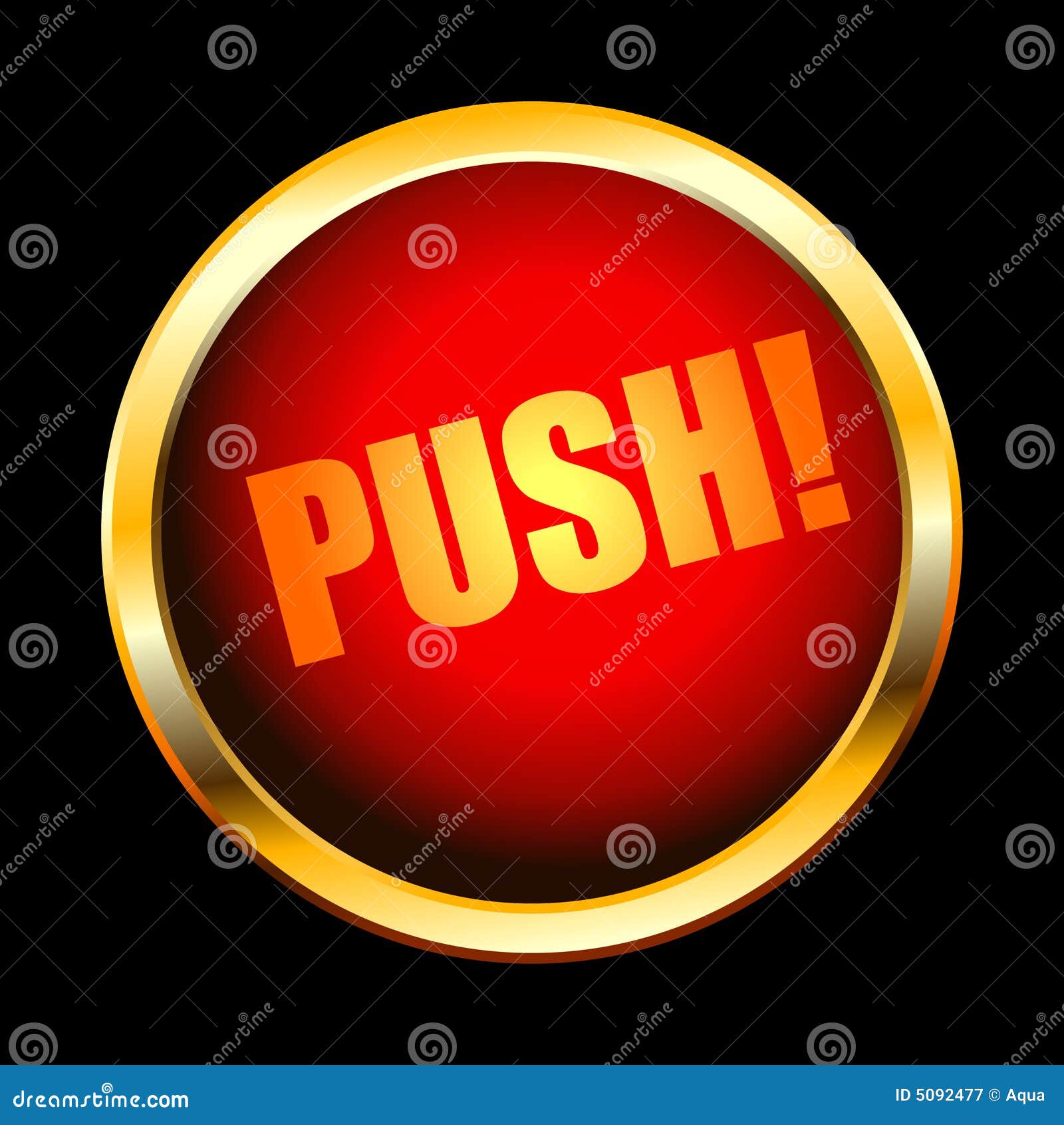 Push button stock vector. Illustration of sale, bill, representative ...