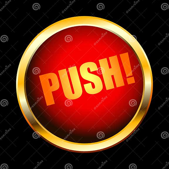 Push button stock vector. Illustration of sale, bill, representative ...
