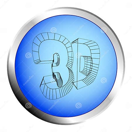 3D Blue Circle Push Button - Vector Stock Vector - Illustration of ...
