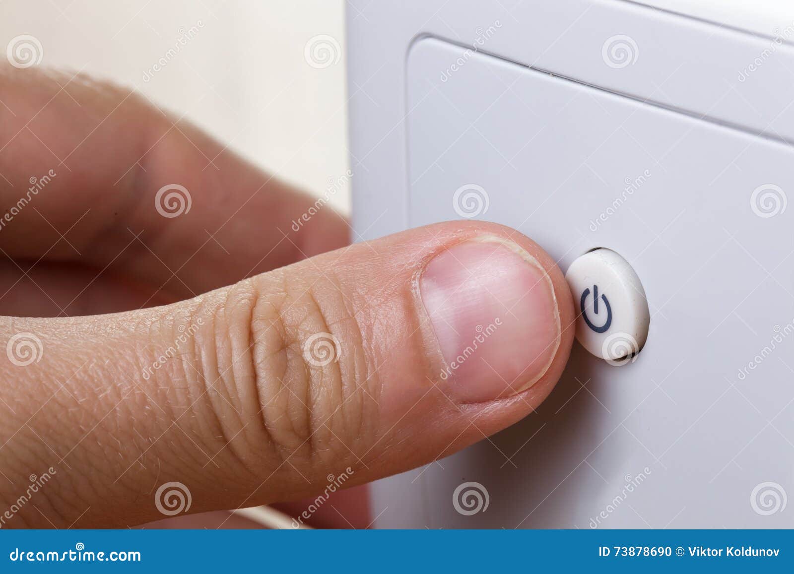Push button on computer stock photo. Image of press, human - 73878690