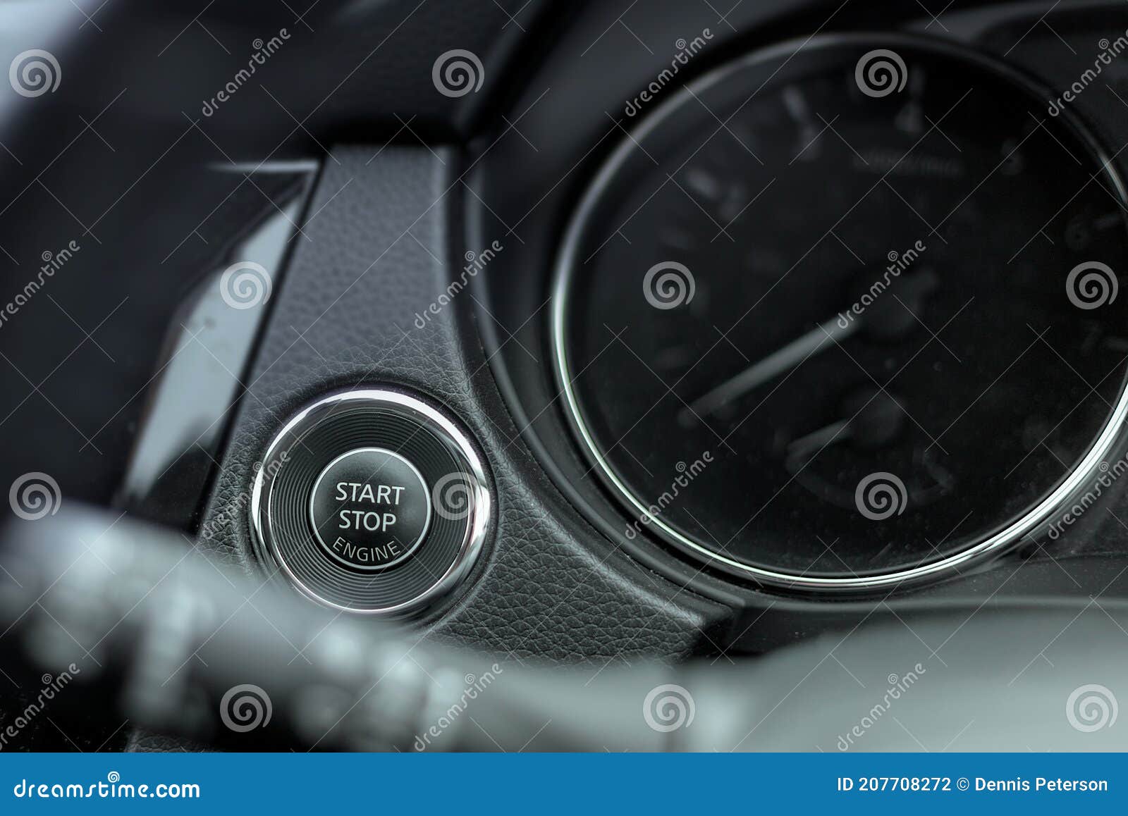 A Push Button Engine Ignition Stock Photo - Image of dashboard ...