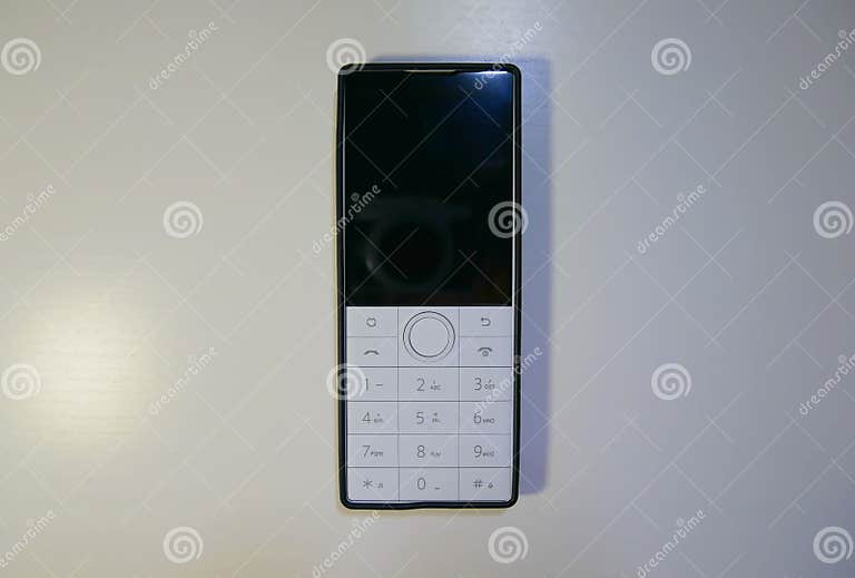 Push-button Phone for Communication. Details and Close-up of a Phone ...