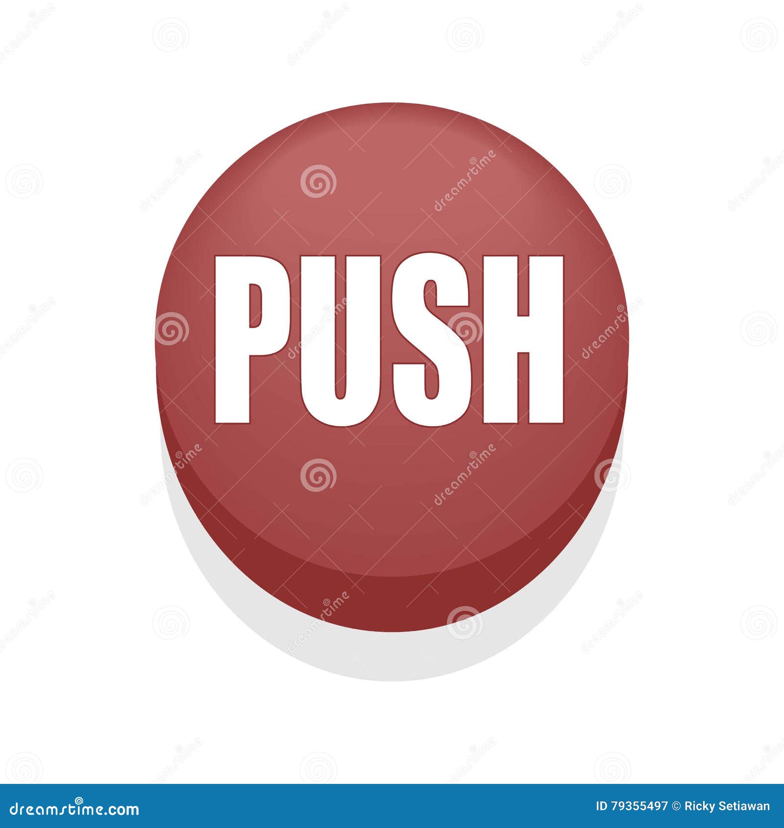 Push Button Cartoon Vector | CartoonDealer.com #79355497