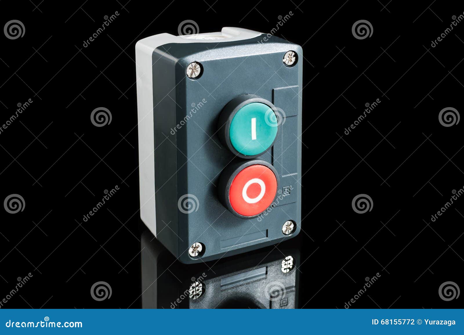 Push button station stock photo. Image of white, push - 68155772