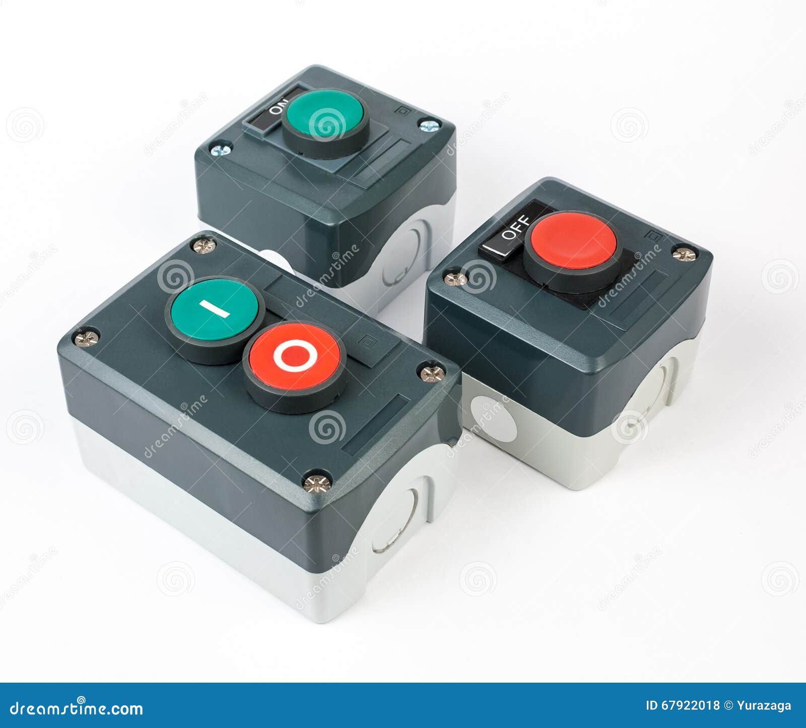 Push Button Station. Various Types. Stock Photo - Image of element ...