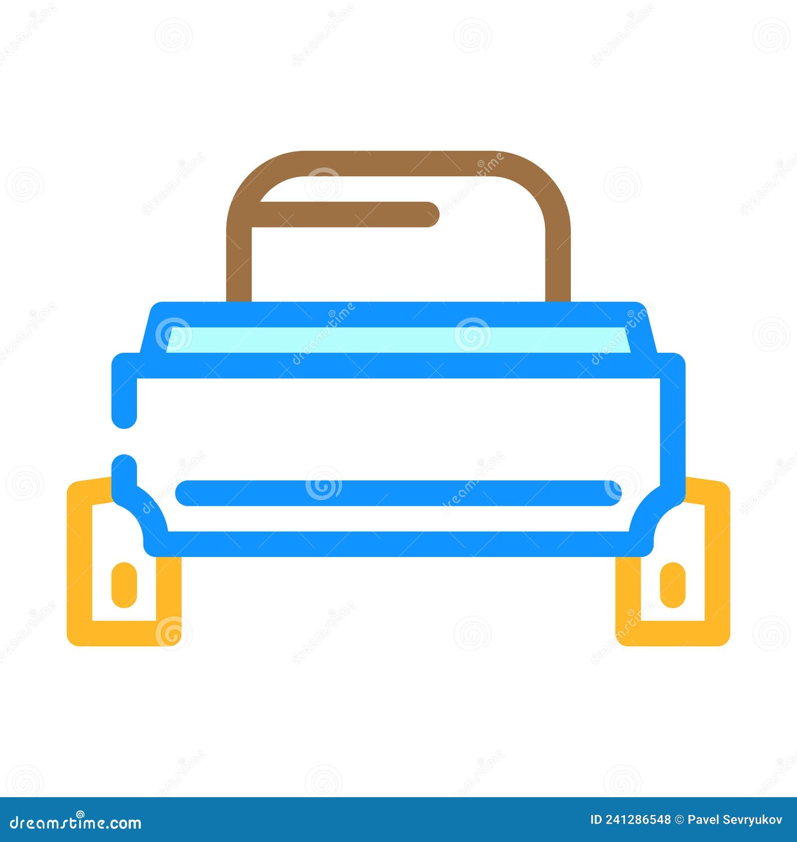 Push Button Switch Color Icon Vector Illustration Stock Vector ...