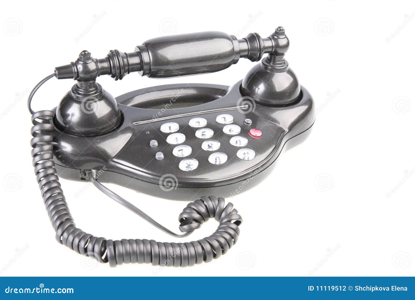 Push-button telephone stock photo. Image of fashioned - 11119512