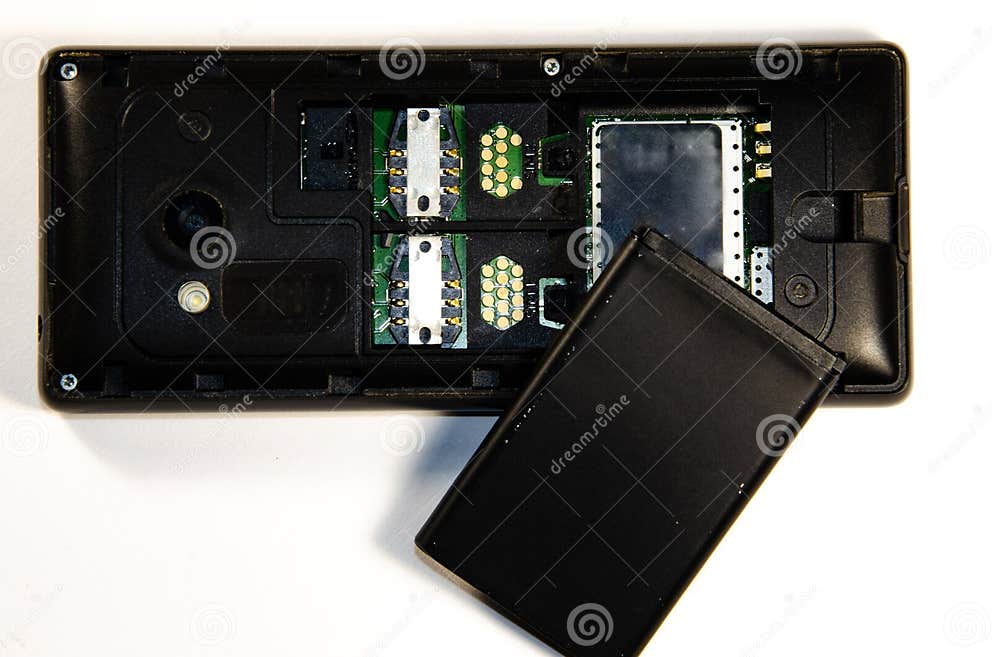 Push-button Telephone, Parsing, SIM Card, Memory Card Stock Photo ...