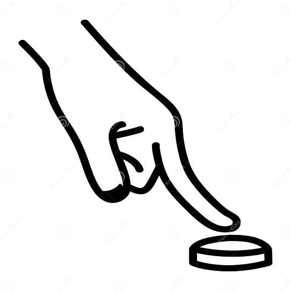 Push Button Illustration by Crafteroks Stock Vector - Illustration of ...