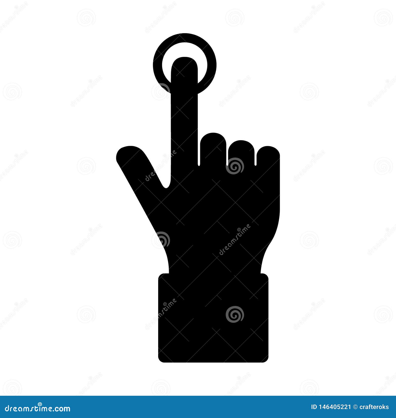 Push Button Illustration by Crafteroks Stock Vector - Illustration of ...