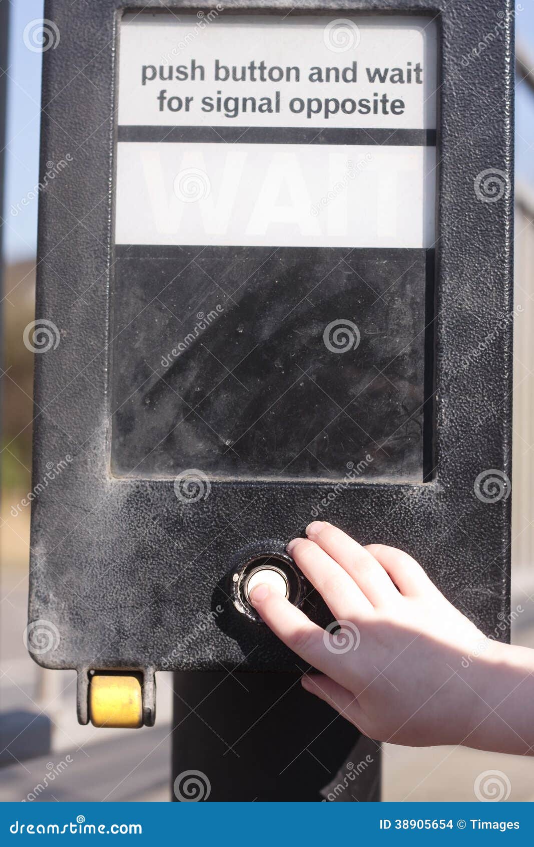 Push button and wait stock photo. Image of aware, pressing - 38905654