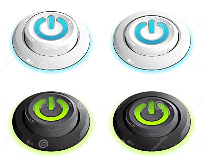 Push buttons stock vector. Illustration of computer, design - 7376087