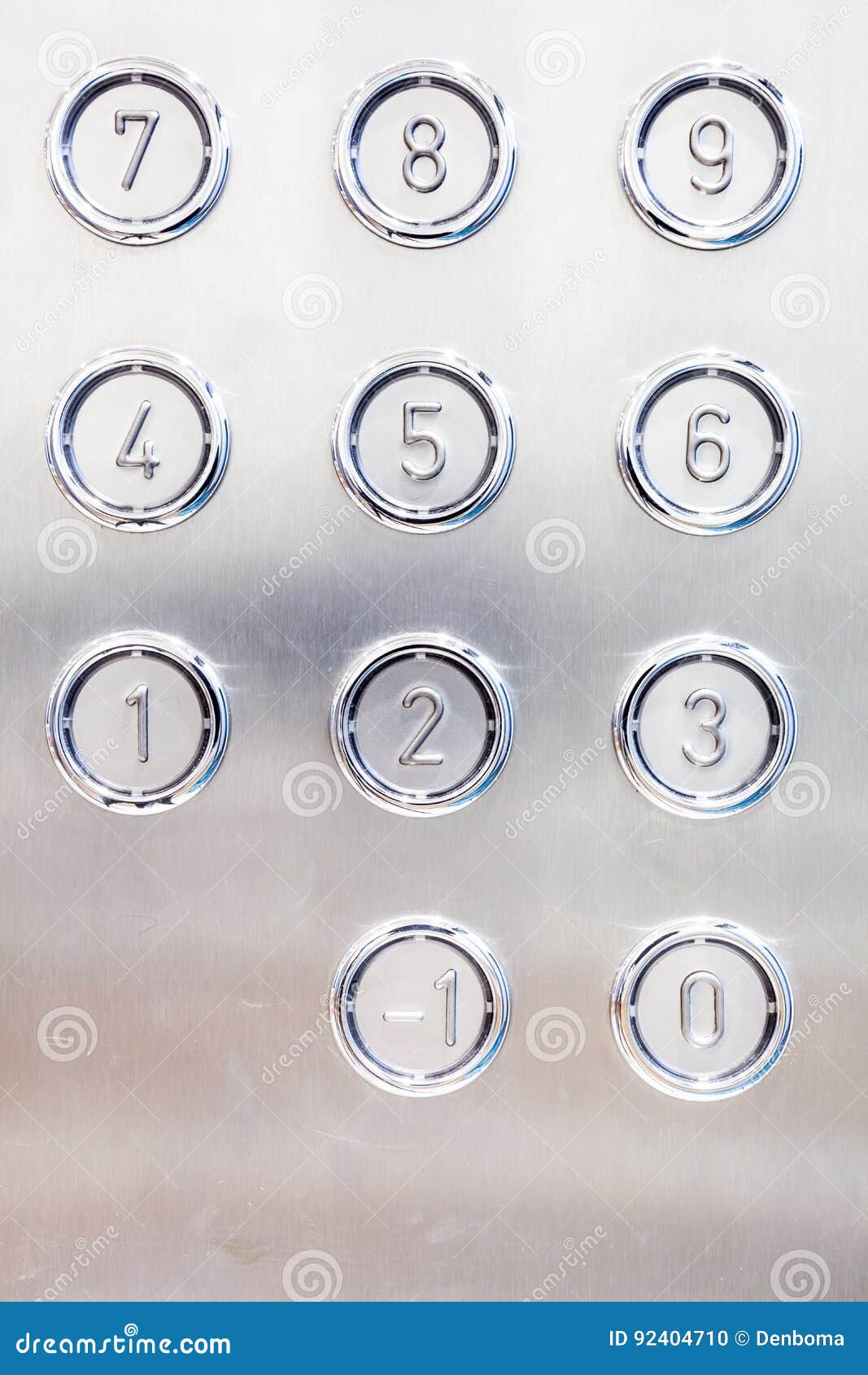 Push Buttons of an Elevator Stock Photo - Image of hotel, moving: 92404710