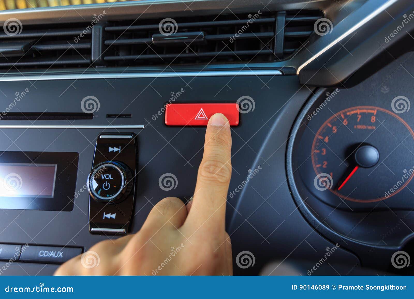 Push Emergency Light Button Stock Image - Image of transport, emergency ...
