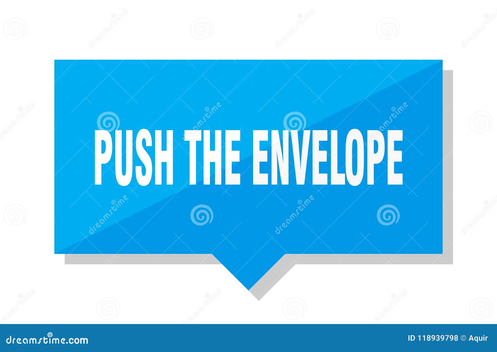 Push the Envelope Price Tag Stock Vector - Illustration of push, price ...