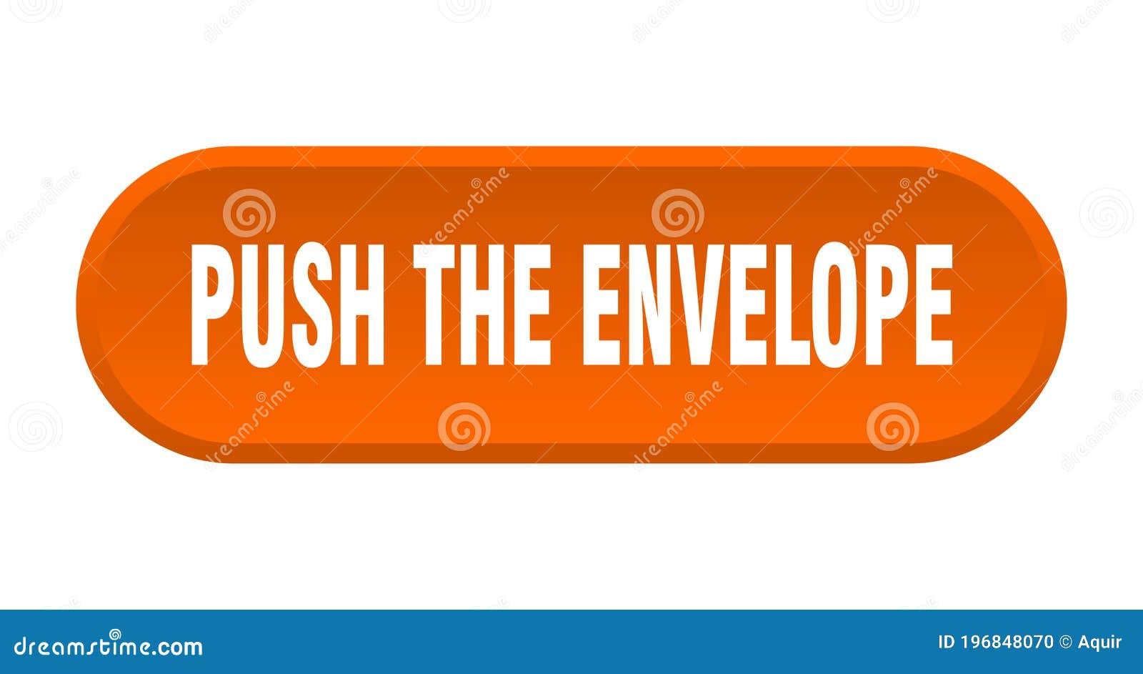 Push the envelope button stock vector. Illustration of square - 196848070