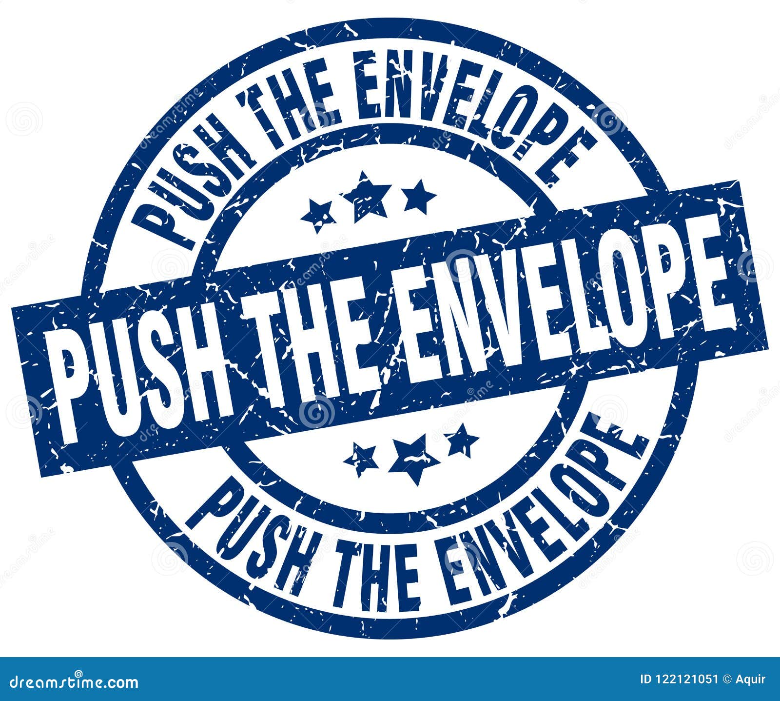Push the envelope stamp stock vector. Illustration of envelope - 122121051