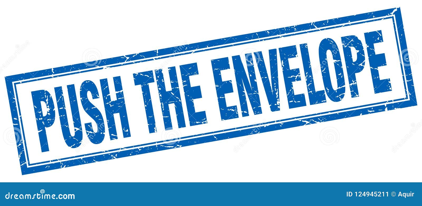 Push the envelope stamp stock vector. Illustration of push - 124945211