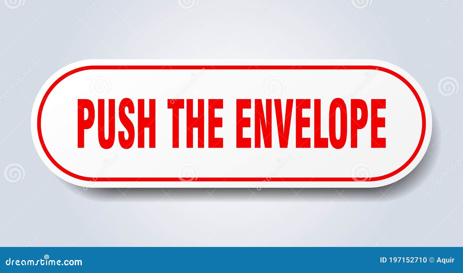 Push The Envelope Stamp Vector Illustration | CartoonDealer.com #137023450