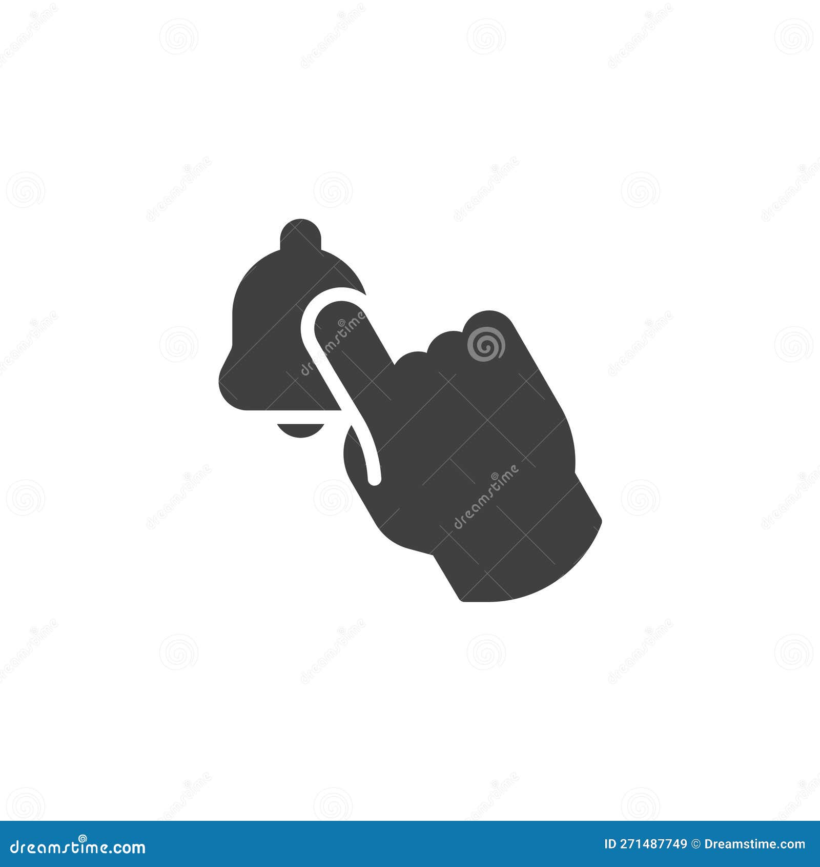 Push Notification Bell Vector Icon Stock Vector - Illustration of ...