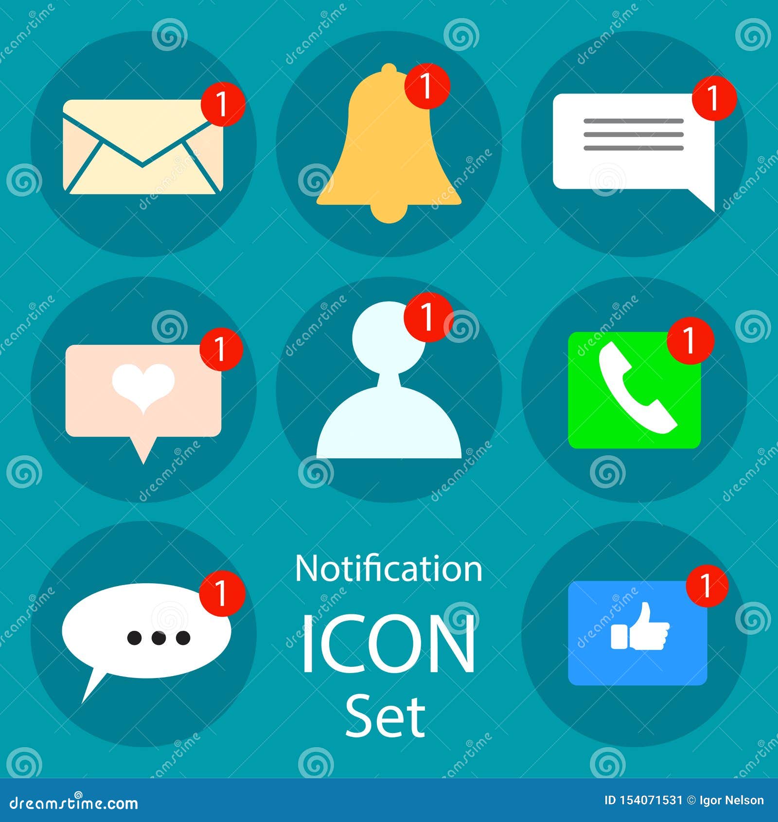 Web Push Notifications For Your Website With Elements Linear Icons ...